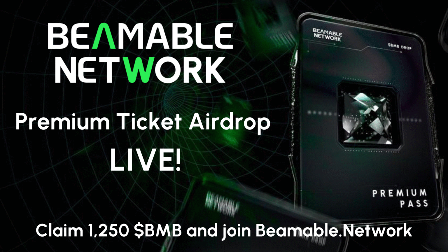 Beamable.Network Premium Ticket Airdrop: Claim Your $BMB Tokens - Beamable.Network